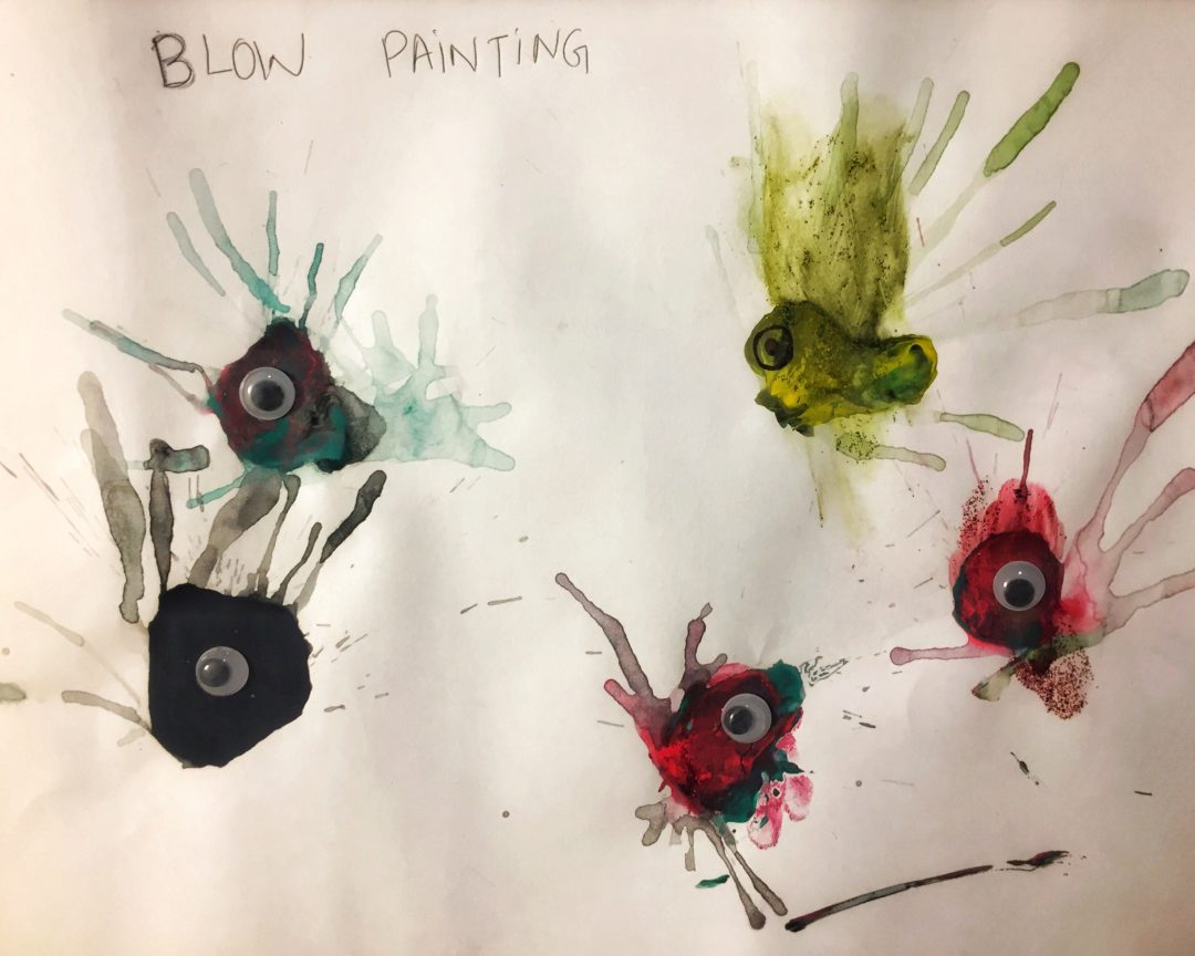 Germ Art using Blow Painting | Go Mommy